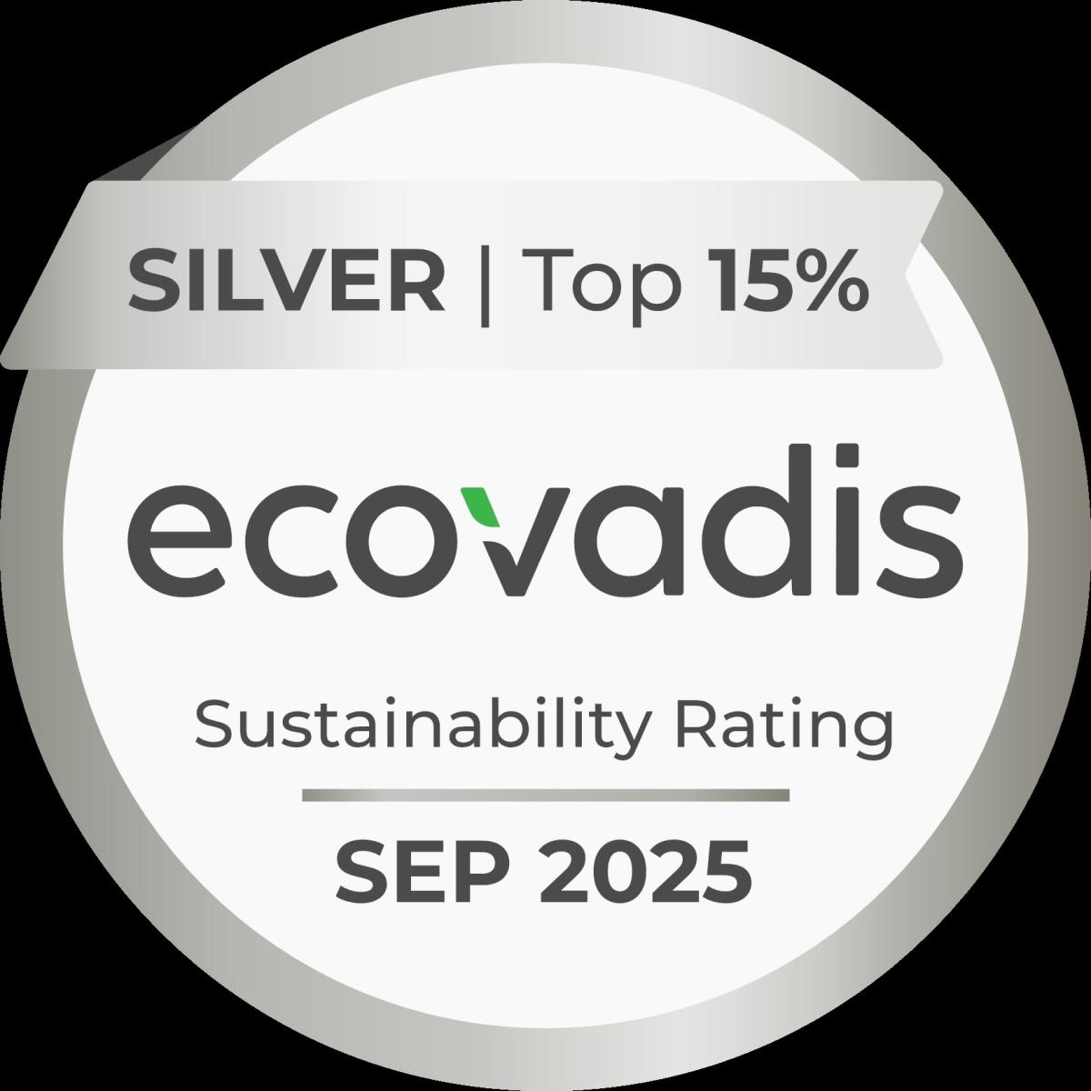 EOC receives Ecovadis Silver medal 2025 - EOCGroup